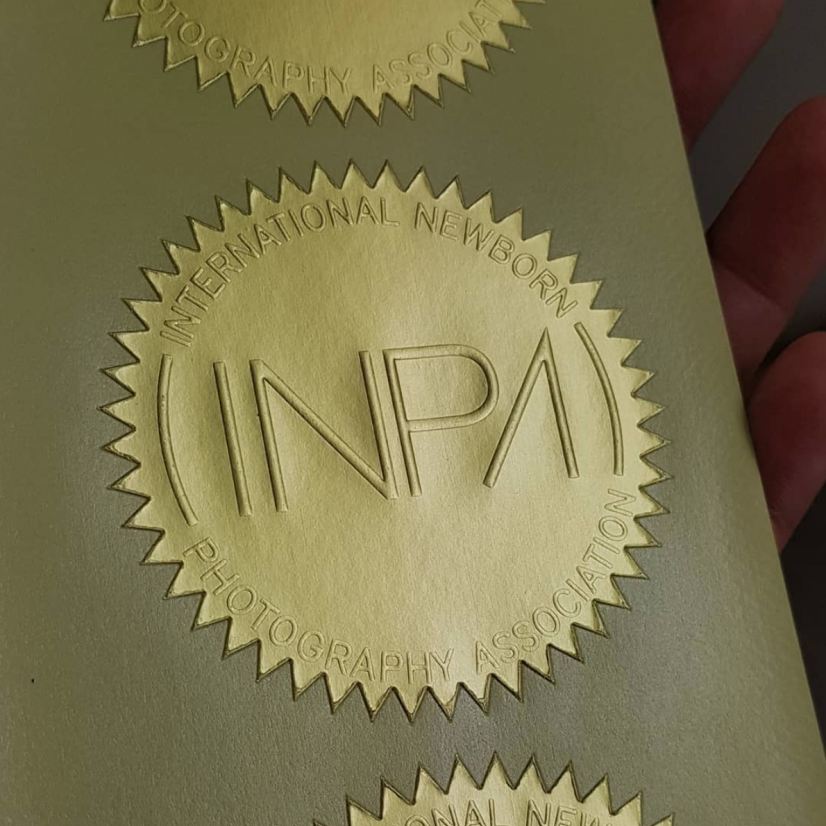 Custom Embossed Certificate & Authentication Stickers Australia